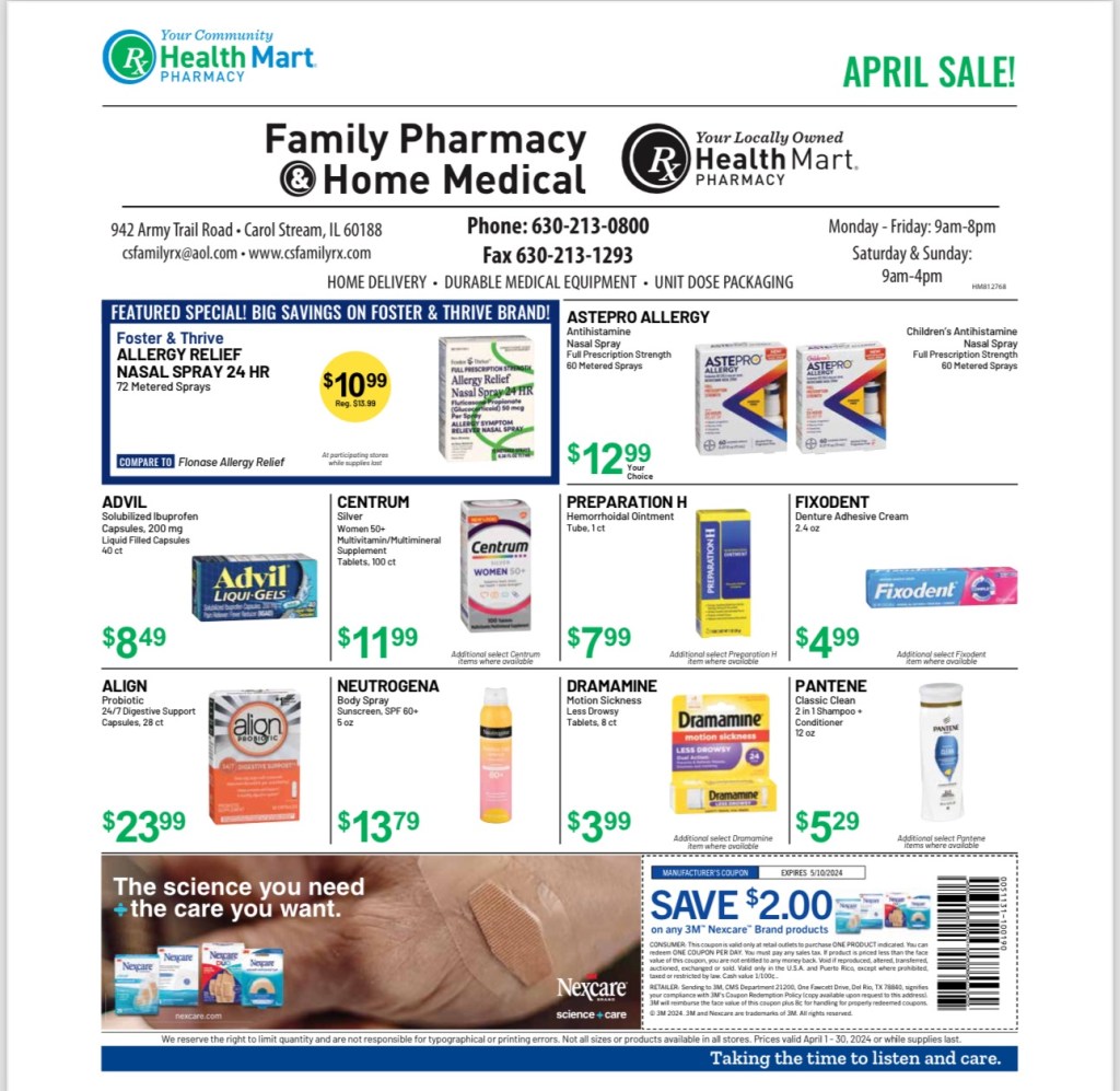 HealthMart Sale – C S Family Pharmacy